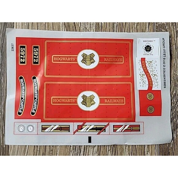 Lego | Toys | Lego 484 Harry Potter Hogwarts Express Sticker Sheet Only ...